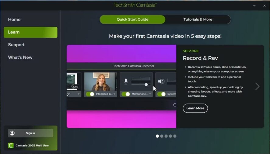 آموزش نصب Camtasia و آشنایی با محیط نرم افزار Camtasia
